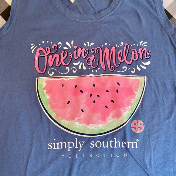 Simply Southern | Tops | New Simply Southern Womens Tank One In A Melon ...